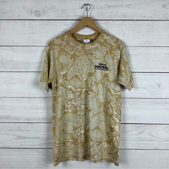 Disney | Shirts | Vintage 99s Animal Kingdom Disney All Over Print ...